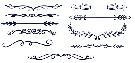 Text Dividers Floral Clipart Decorative Divider Digital Clip My Xxx