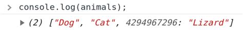 explaining the javascript array sparse and dense arrays