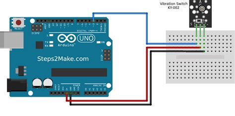 arduino ky 002 vibration switch module steps2make