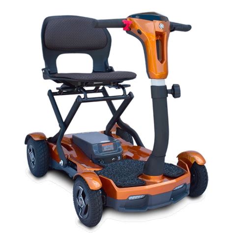 Ev Rider Teqno S26 Transportable Foldable Mobility Scooter Gold