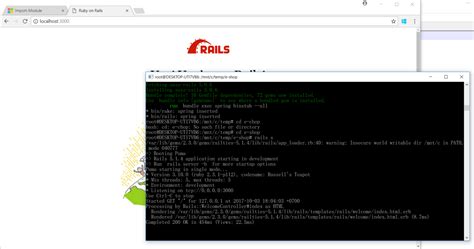 how to develop ruby on rails with windows 10 s linux