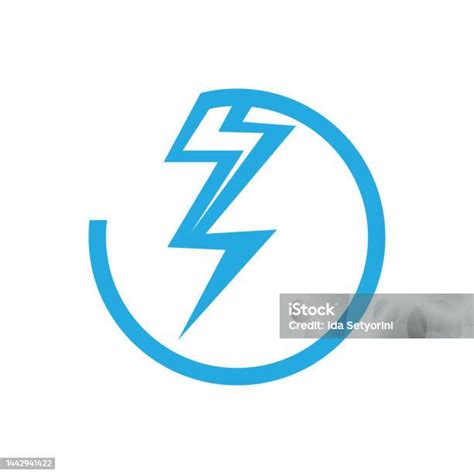 번개 벡터 로고 개념에 대한 스톡 벡터 아트 및 기타 이미지 개념 경고 기호 고압 전류 주의 Istock
