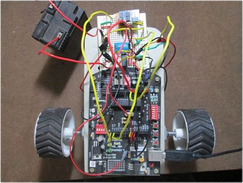 prototype of simple robotic car arduino robot