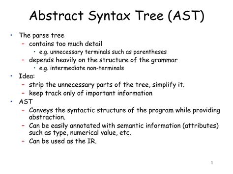 ppt abstract syntax tree ast powerpoint presentation free download
