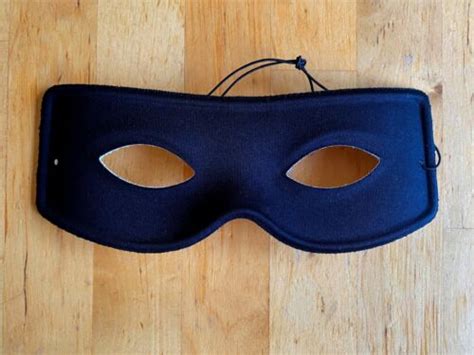 Superhero Burglar Bandit Robber Eye Mask Fancy Dress Costume Masquerade