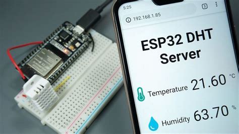 esp32 dht11 dht22 web server using arduino ide random