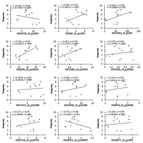 Pearsons Correlation Coefficient And Linear Regression Analyses Of The