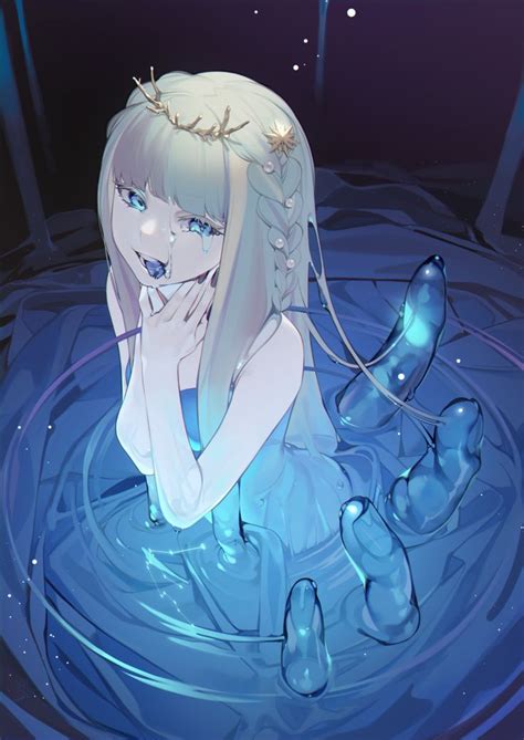 Original Characters Ohisashiburi Blue Eyes Slimes Monster Girl