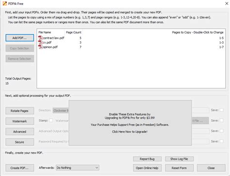 vba get the number of pages and file names of pdf files using pdftk