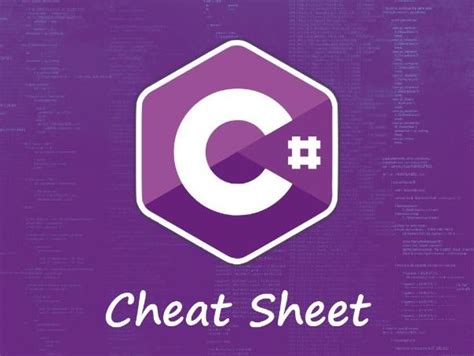 c sharp c cheat sheet a level computer science teaching resources