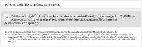 php symfony2 custmize errorhandler handle stack overflow