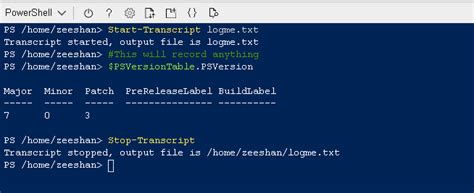 record the output of your powershell console using start transcript