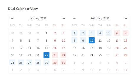 calendar react js examples