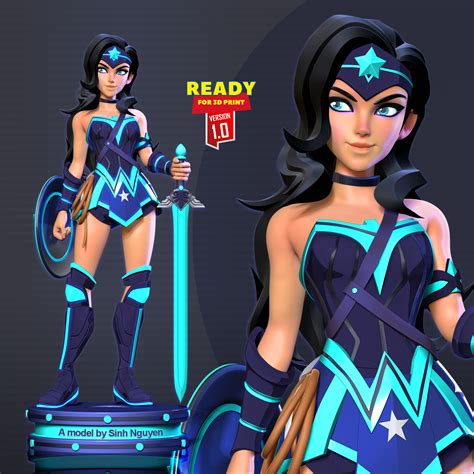 3d File Wonder Woman Multiversus Fanart 👩・3d Printable Model To