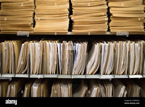 archive documents document archives dossier file record stock