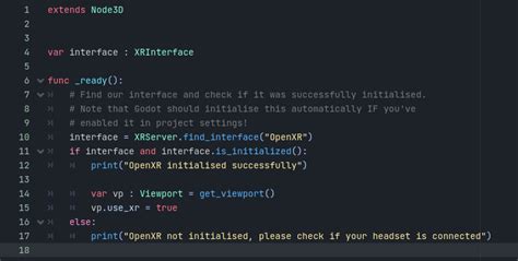 how do i setup openxr in visualscript godot 4 alpha 12 godot