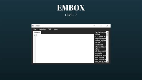 Embox Full Lua Script Executor Loadstring Level 6 7 Patched Roblox
