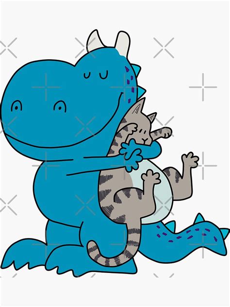 Dragon And His Cat Fan Art Sticker For Sale By Ethereal Enigma