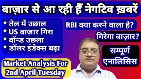 कल बाज़ार नीचे या ऊपर Nifty Prediction Banknifty Analysis For 2nd