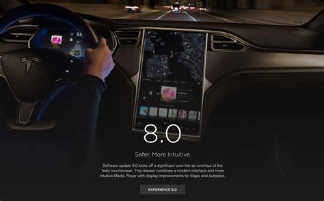 Tesla Software Update 8 0 Rolling Out To Model S And Model X