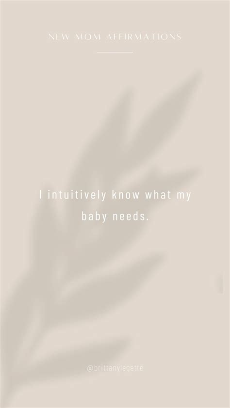 New Mom Affirmations Brittany Legette