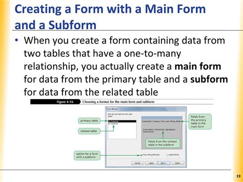 Using Form Wizard To Create Main Form And Subform Youtube