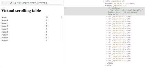 thecodecampus → virtual scrolling in angular 7 thecodecampus
