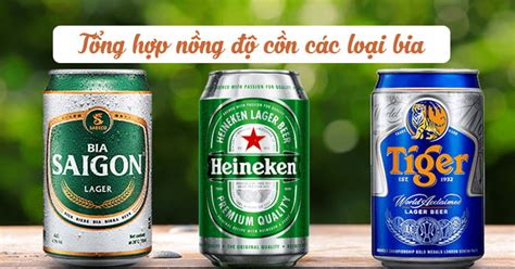 Tổng Hợp Nồng độ Cồn Các Loại Bia Năm 2025 Hoatieu Vn