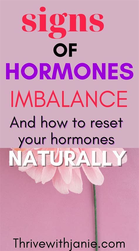 Signs Of Hormones Imbalance And How To Reset Your Hormones Naturally