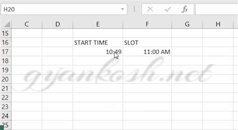 how to create time slots in excel a step by step guide