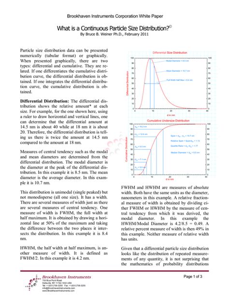 What Is A Continuous Particle Size Distribution