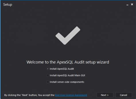 perform a sql server audit using apexsql audit