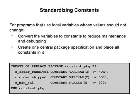 design considerations for pl sql code lecture 3 online presentation