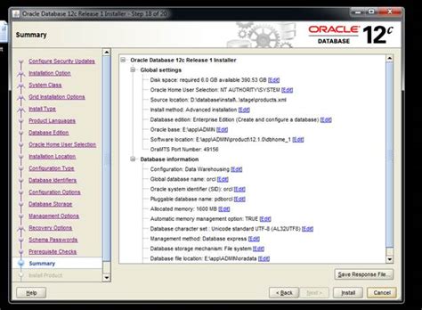 oracle database 12c installation step by step ~ datawarehouse architect