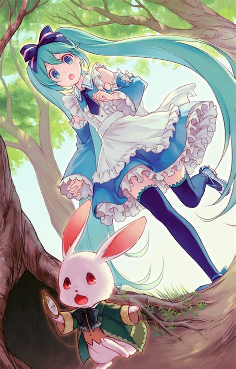 Miku Hatsune Miku In Wonderland Disegni Di Anime Ragazze Anime