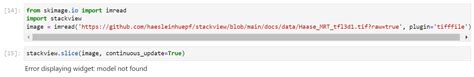 issue with stackview inside jupyterlab error displaying widget