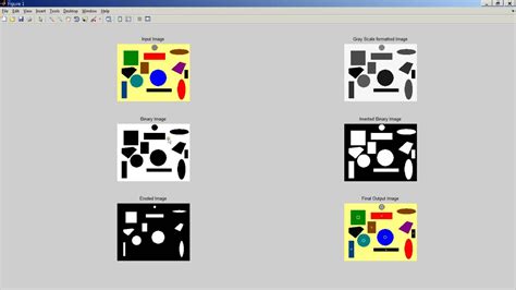 matlab program demonstrating shape recognition technique extended to