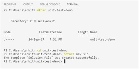 unit test in core application using mstest