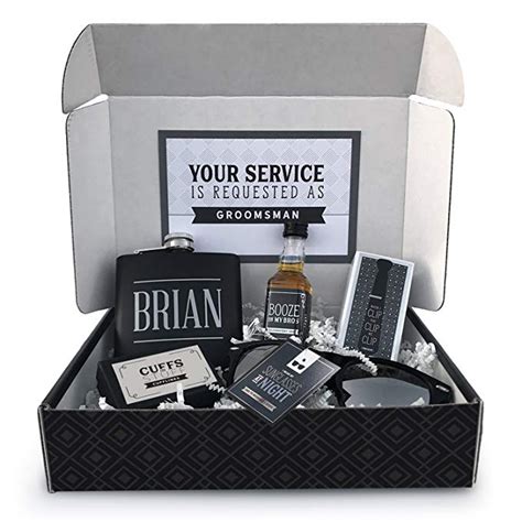 Will You Be My Groomsman Box Personalized Best Man Proposal T