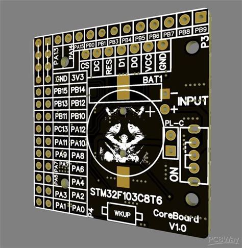 microcontroller minimum system board stm32f103c8t6 share project pcbway