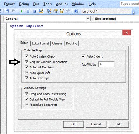 declaring variables using dim statement variable names