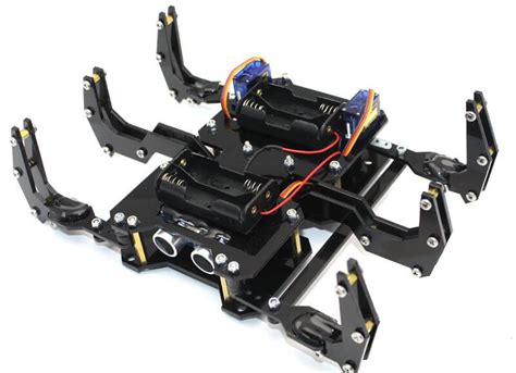 robug arduino based hexapod robot kit black robot kits jsumo