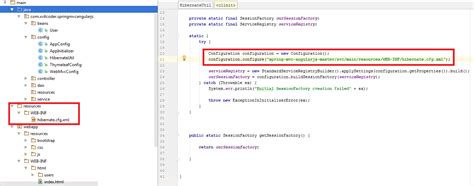 java hibernate found hibernate cfg xml but method no