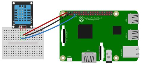 how to set up the dht11 humidity sensor on the raspberry pi circuit