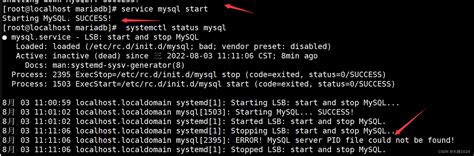 linux中mysql启动时遇到mysql server pid file cound not be found mysql server