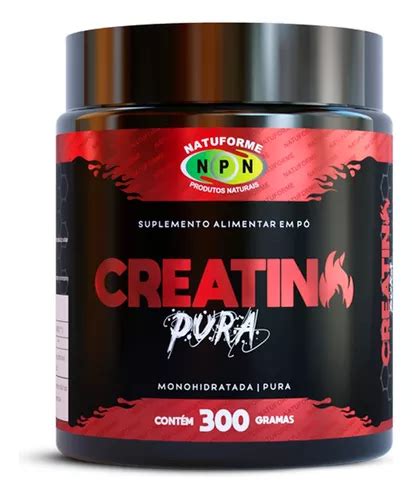Creatina Monohidratada Em Pó 300g Alta Qualidade Parcelamento Sem Juros