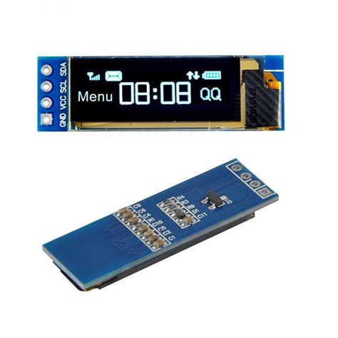 makerfocus 2pcs i2c oled display module 0 91 inch i2c ssd1306 oled dis