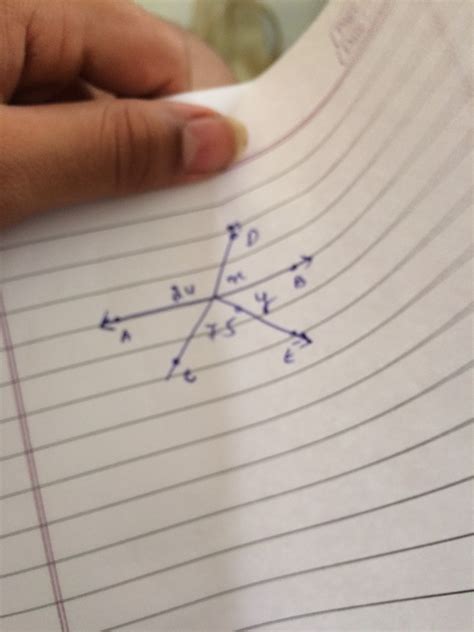 In The Given Figure Ab And Cd Are Two Straight Lines Which Intersect