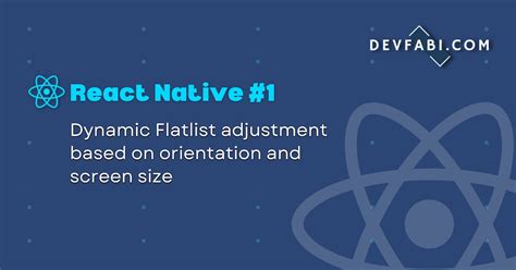 react native dynamic flatlist numcolumns property