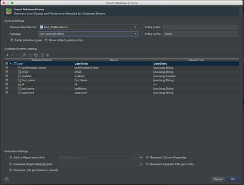 intellij idea generate jpa entity from database ideawalls